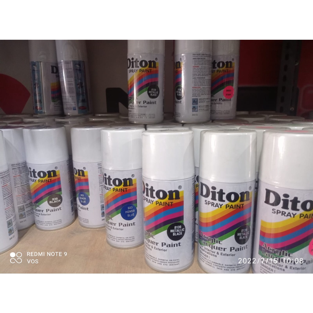 Jual CAT KALENG SEMPROT DITON 300CC warna SOLID METALIC CANDY TONE ...