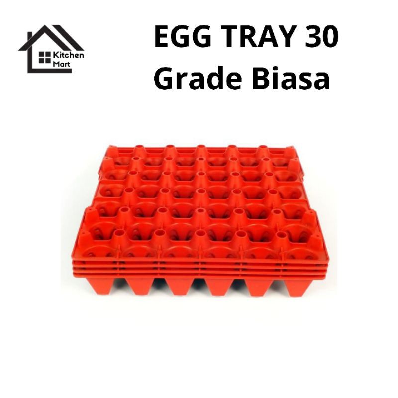 Jual (12pcs) Tempat Telur Plastik Rak Telur Egg Tray Isi 30 Grade Biasa ...