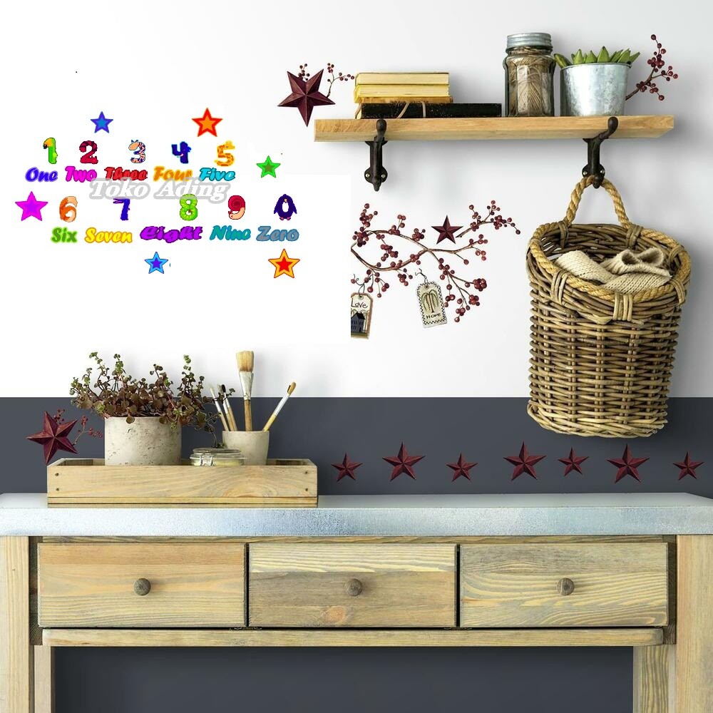 Jual Wall Sticker Number / Stiker Dinding Angka | Shopee Indonesia
