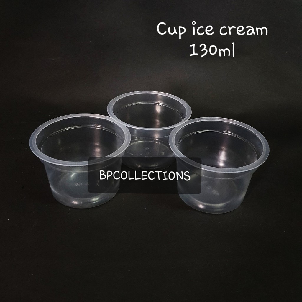 Jual 1 DUS 2000 pcs CUP 130ml GELAS PUDING PLASTIK AGAR JELLY MINI ICE CREAM STARINDO SIP TEBAL ...
