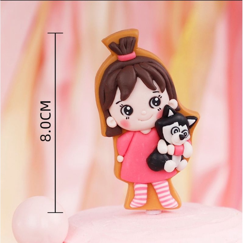 Jual topper anak perempuan/topper anak/topper kue/topper princess ...