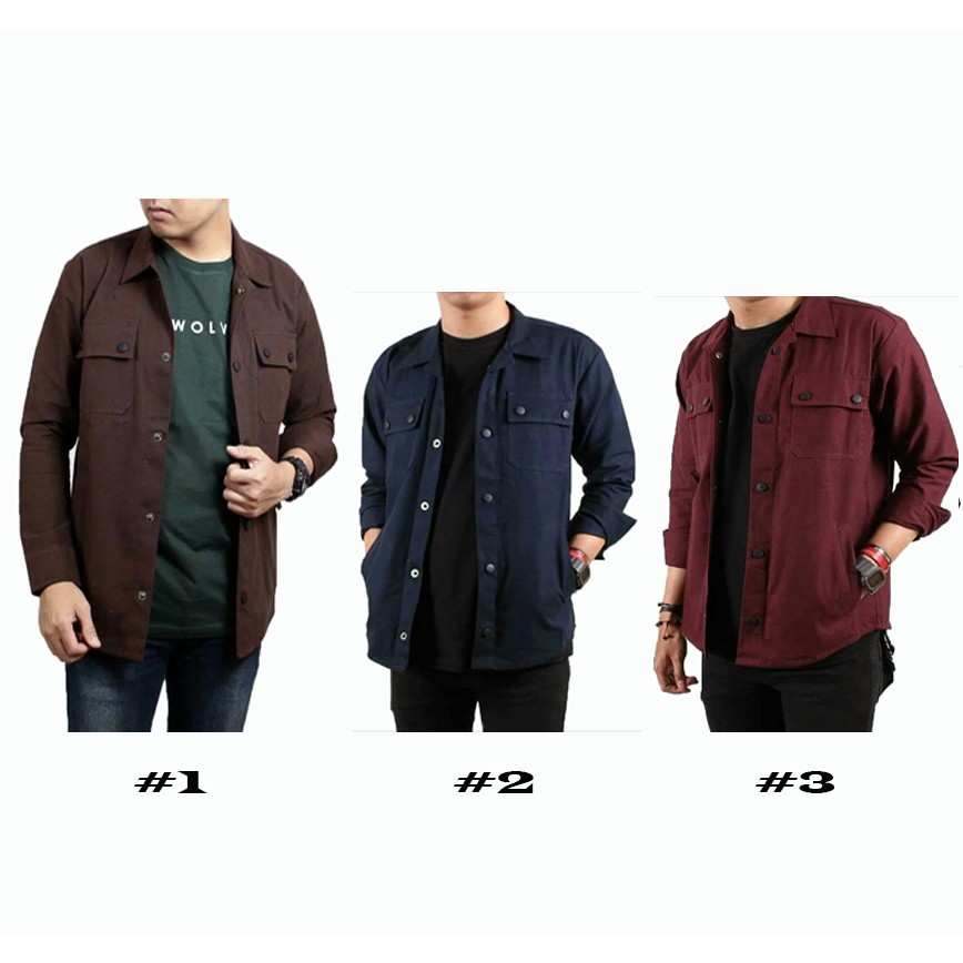 Jual Jaket Parka Kemeja /Kemeja Semi Jaket/ Kemeja Army XL / Semi ...