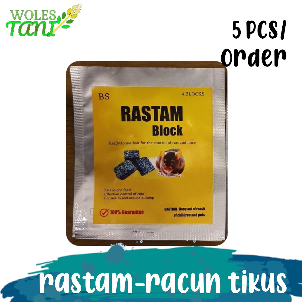 Jual Rastam Block Rodentisida Obat Tikus 5 Pcs | Shopee Indonesia