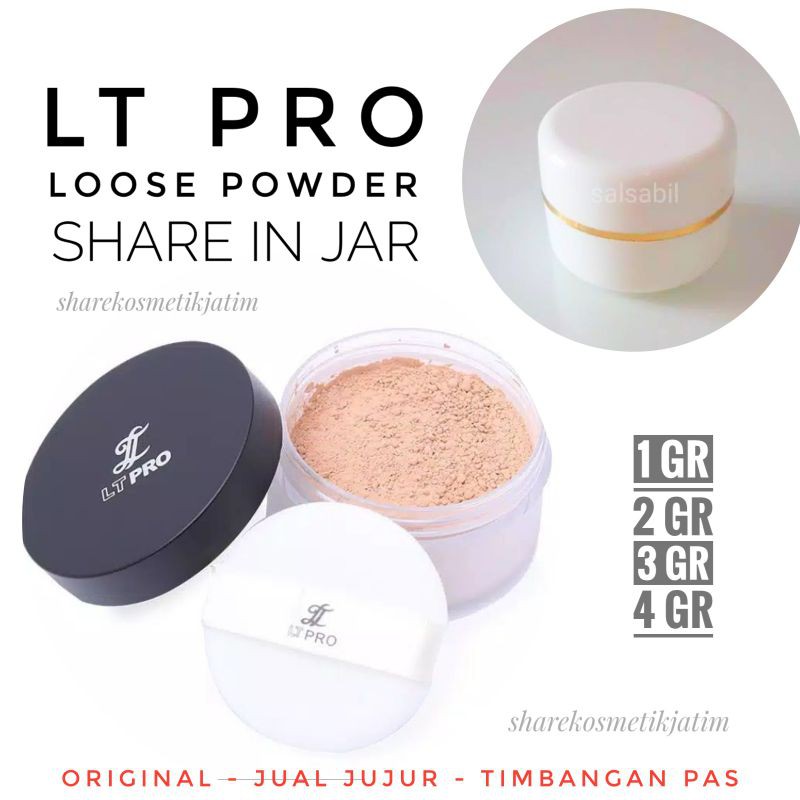 Jual (Share in Jar) Lt Pro Loose Powder / LT PRO Bedak Tabur | Shopee ...