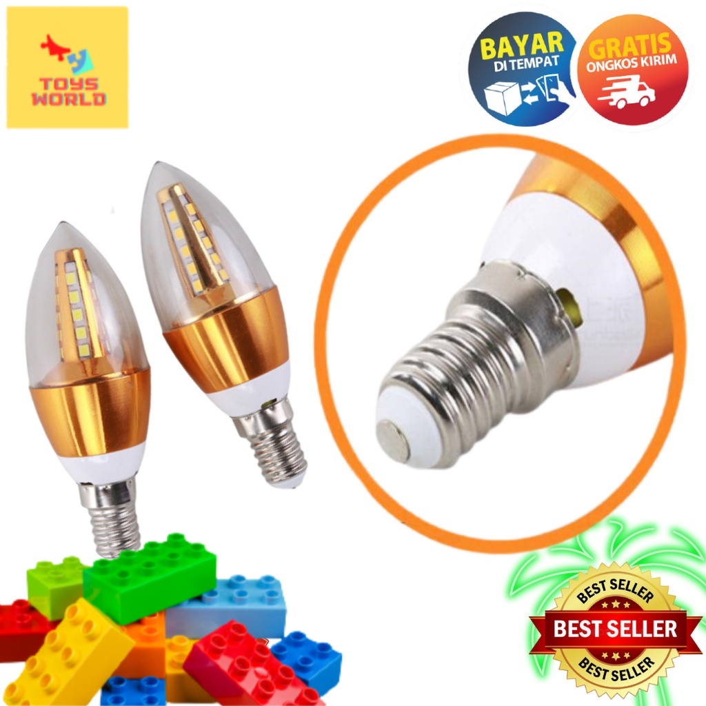 Jual Lampu candle e14 LED / Candle lamp e14 LED / Lampu lilin LED | Shopee Indonesia