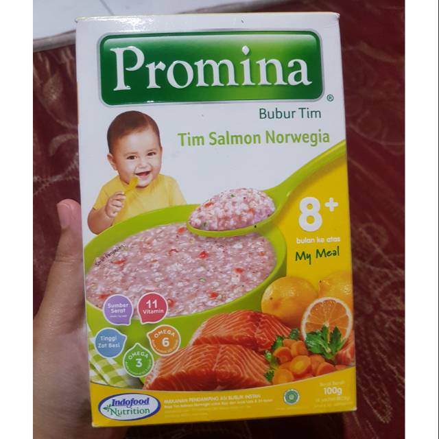 Jual PROMINA 8+ BUBUR TIM SALMON NORWEGIA 100GRAM | Shopee Indonesia