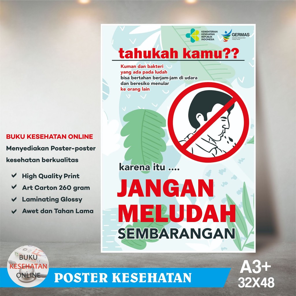 Jual Poster Kesehatan - JANGAN MELUDAH SEMBARANGAN - LAMINATING GLOSSY ...