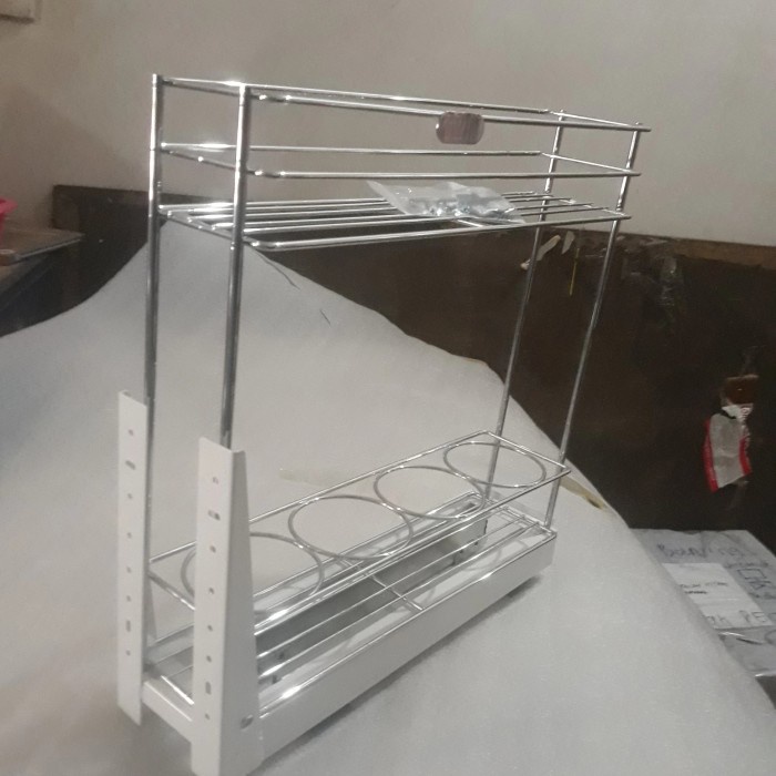 Jual Rak Botol - Rak Botol Dan Bumbu Twin Ww3008C Steel Crome 15Cm ...
