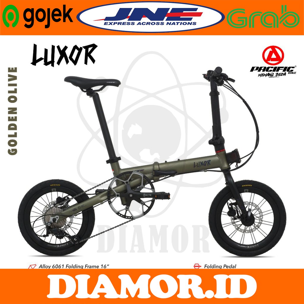 Jual PACIFIC LUXOR Sepeda Lipat 16 20 Inch Alloy Shimano Sora 9 Speed ...