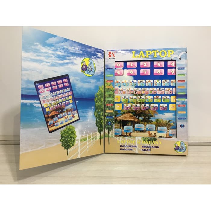 Jual FAMILY TOYS - Playpad Muslim Anak 4 Bahasa, Laptop Arab Tidak LED ...