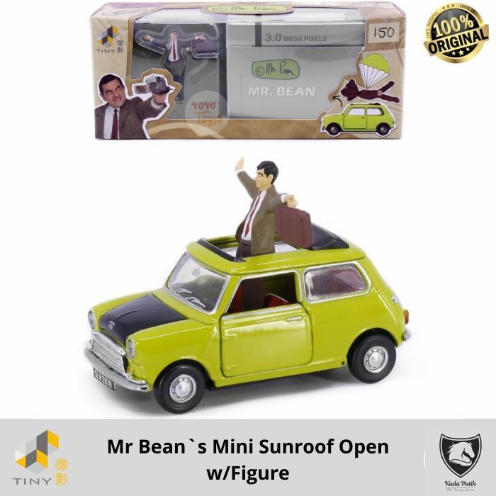 Jual Tiny Diecast Mr Bean Mini Sunroof Open W/Figure Mini Cooper ...