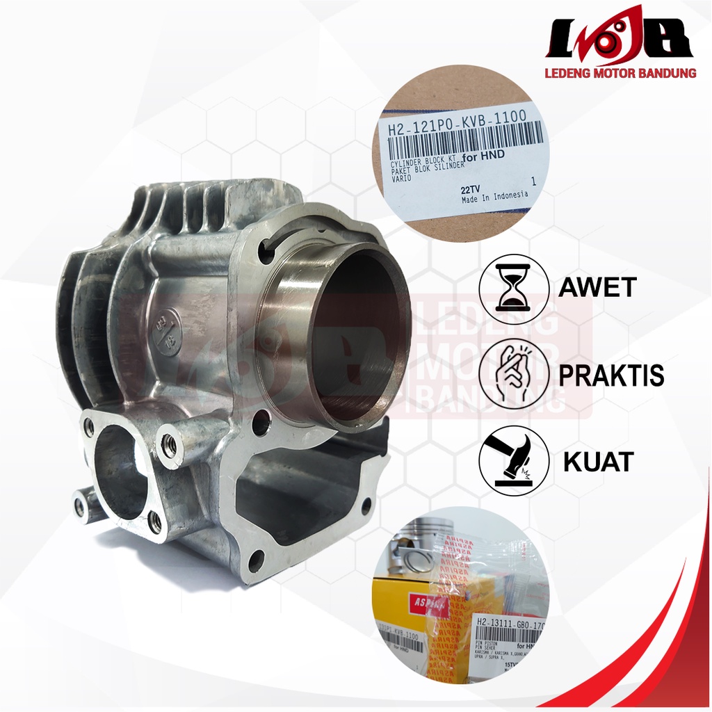 Jual ASPIRA Paket Silinder Blok Kit Boring Vario 110 Karbu CW Cylinder ...