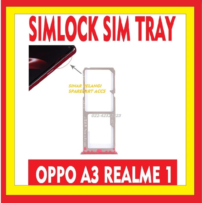 Jual SIM TRAY OPPO A3 6.2 INCH REALME 1 DUDUKAN SIM CARD TEMPAT SIMCARD ...