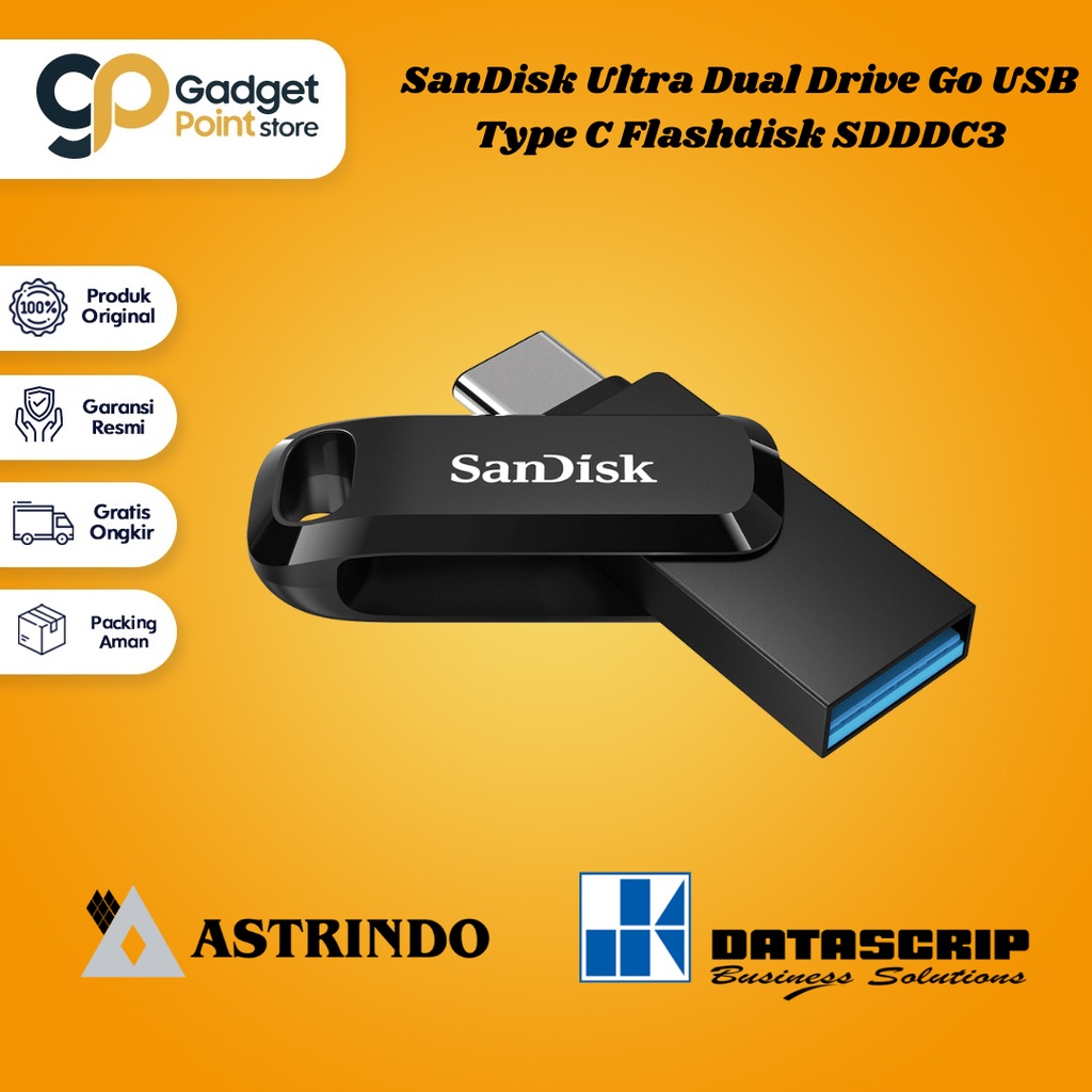 Jual Flashdisk OTG Type C 128GB SanDisk Dual Drive SDDDC3 - Garansi ...