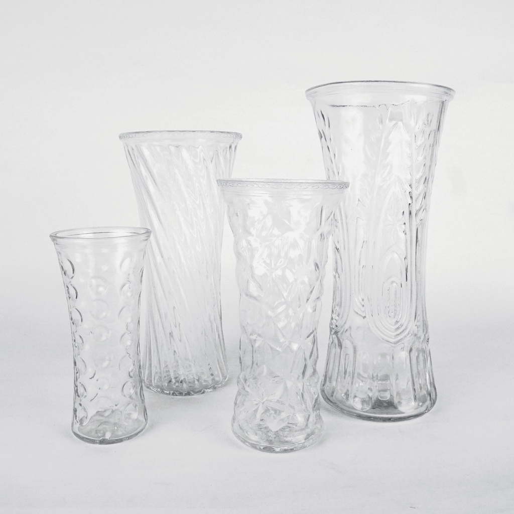 Jual Vas Bunga Kaca Bening Dekorasi Clear Glass Flower Vase - Medium ...