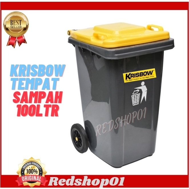 Jual Tempat sampah Halaman 100 L/tempat sampah Outdoor/Tempat sampah injak Tempat sampah dengan ...