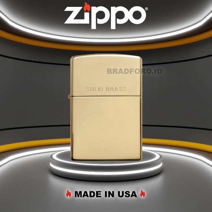 Jual Zippo USA High Polish Solid Brass 254 Garansi Resmi Zippo Original | Shopee Indonesia