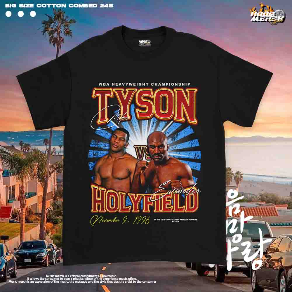 Jual ( BIG SIZE ) KAOS VINTAGE MIKE TYSON VS EVANDER HOLYFIELD 1996 ...