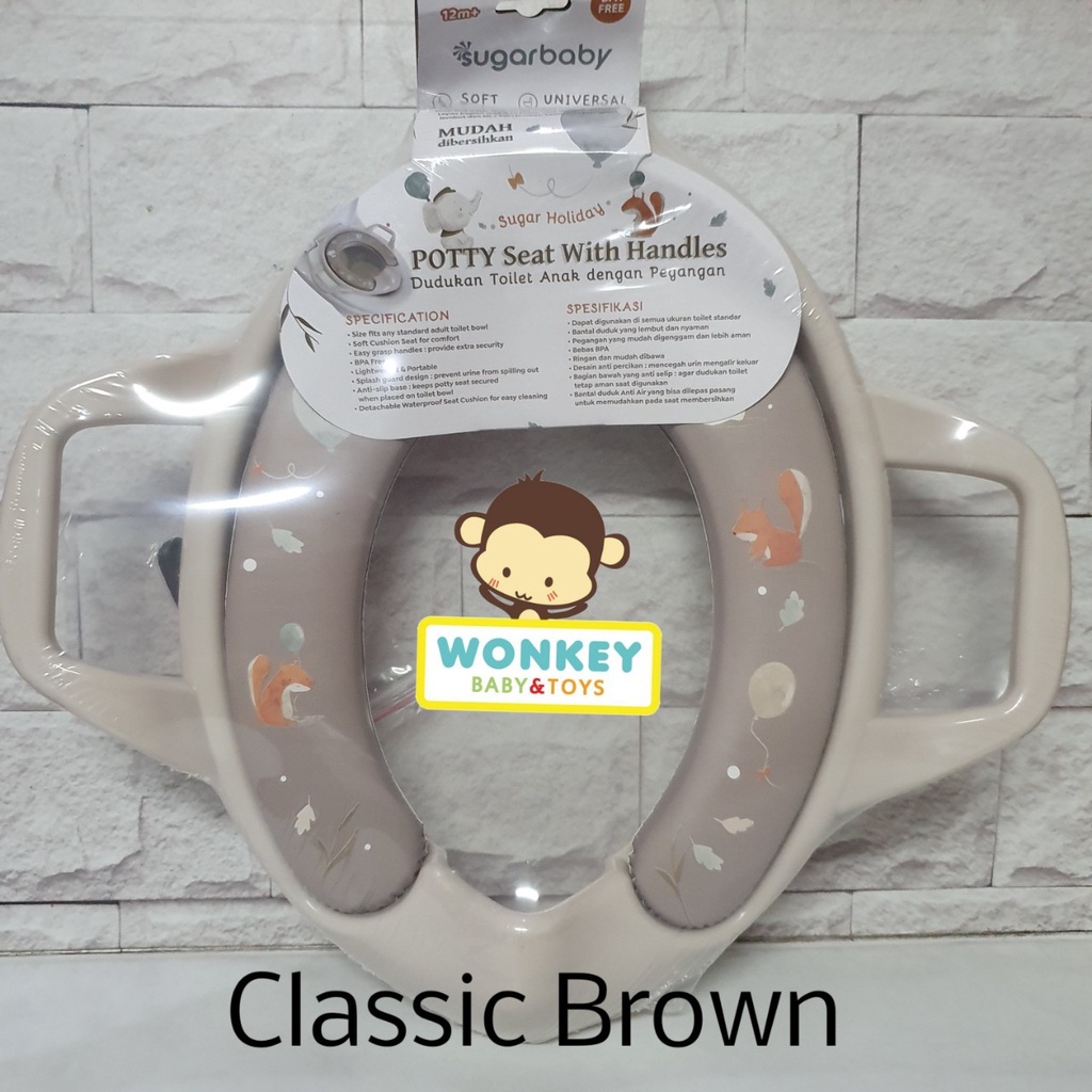 Jual Sugar Baby Potty Seat with Handles / Ring kloset Dengan Pegangan ...