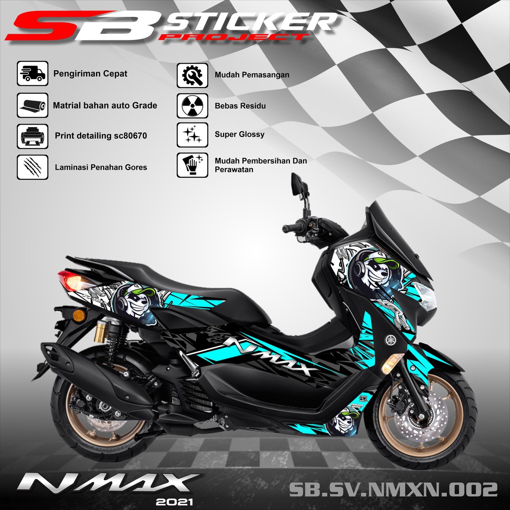 Jual Striping NMAX NEW 2021 - Sticker Striping Variasi list Yamaha NMAX ...