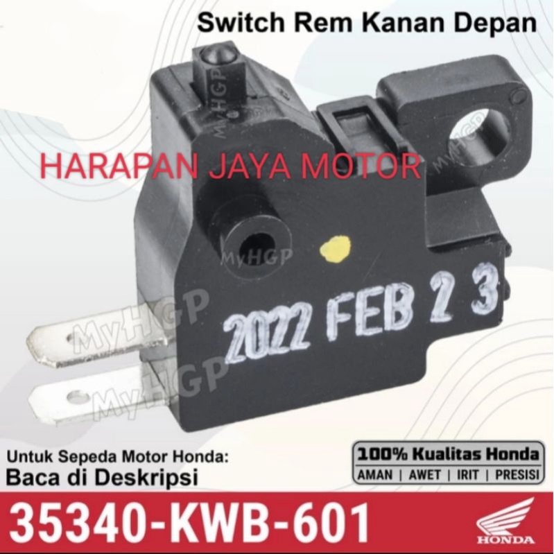 Jual SWITCH REM DEPAN SWIT REM KANAN HONDA 35340 GW3 980 ORIGINAL ASLI ...
