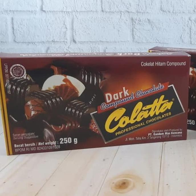 Jual BAHAN KUE COLATTA DARK COMPOUND 250 GR COKLAT HITAM COMPOUND ...