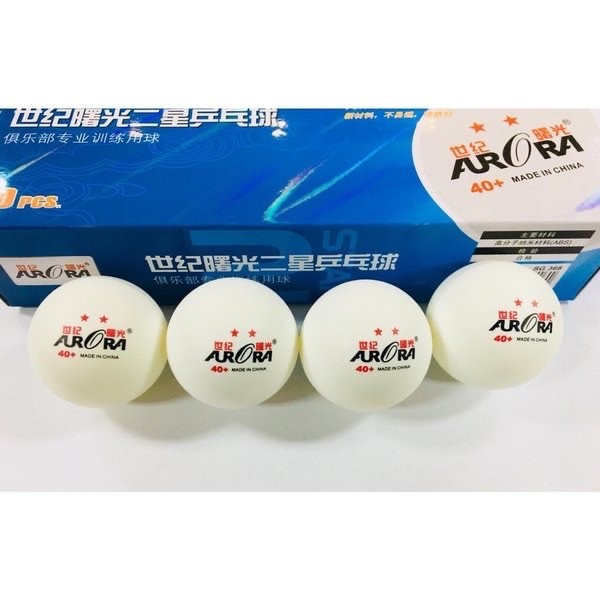 Jual Bola Pingpong Tenis Meja Aurora ABS 40+ 2star Putih isi 10 | Shopee Indonesia