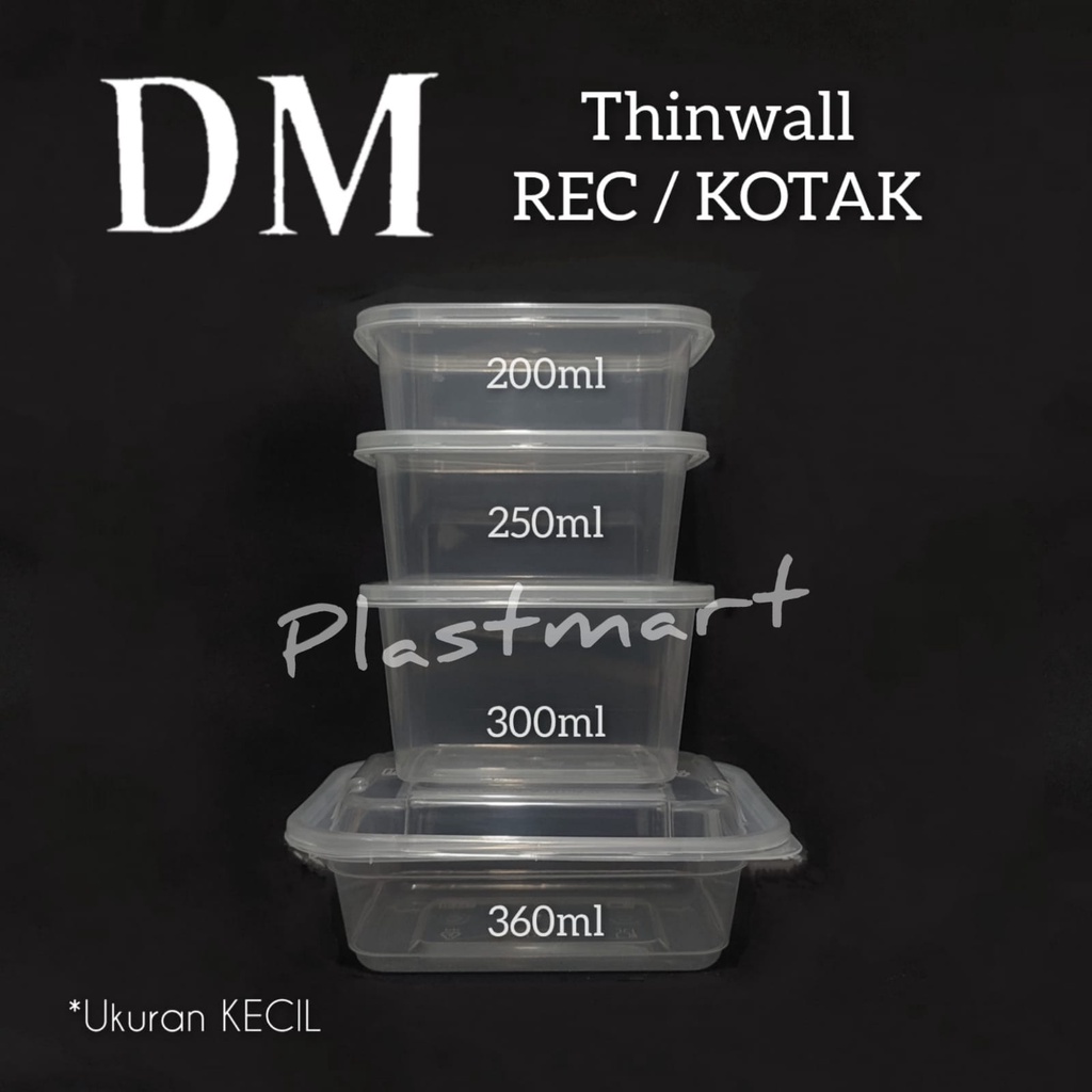 Jual Thinwall Dm Kotak Makan Rec Kotak Shopee Indonesia