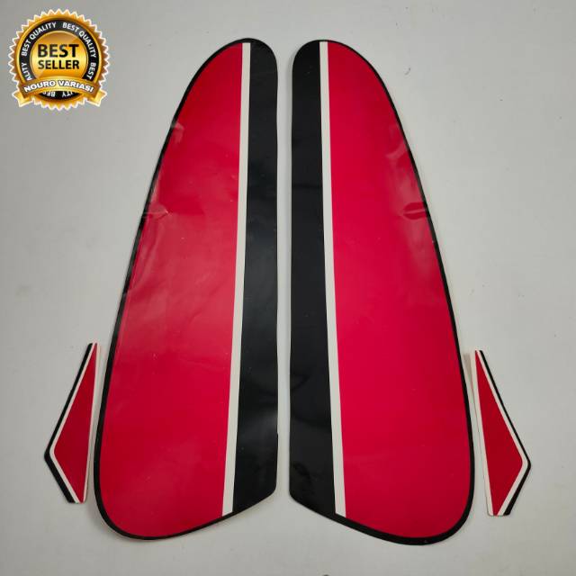 Jual striping honda cb100 CB 100 gelatik jadul merah | Shopee Indonesia