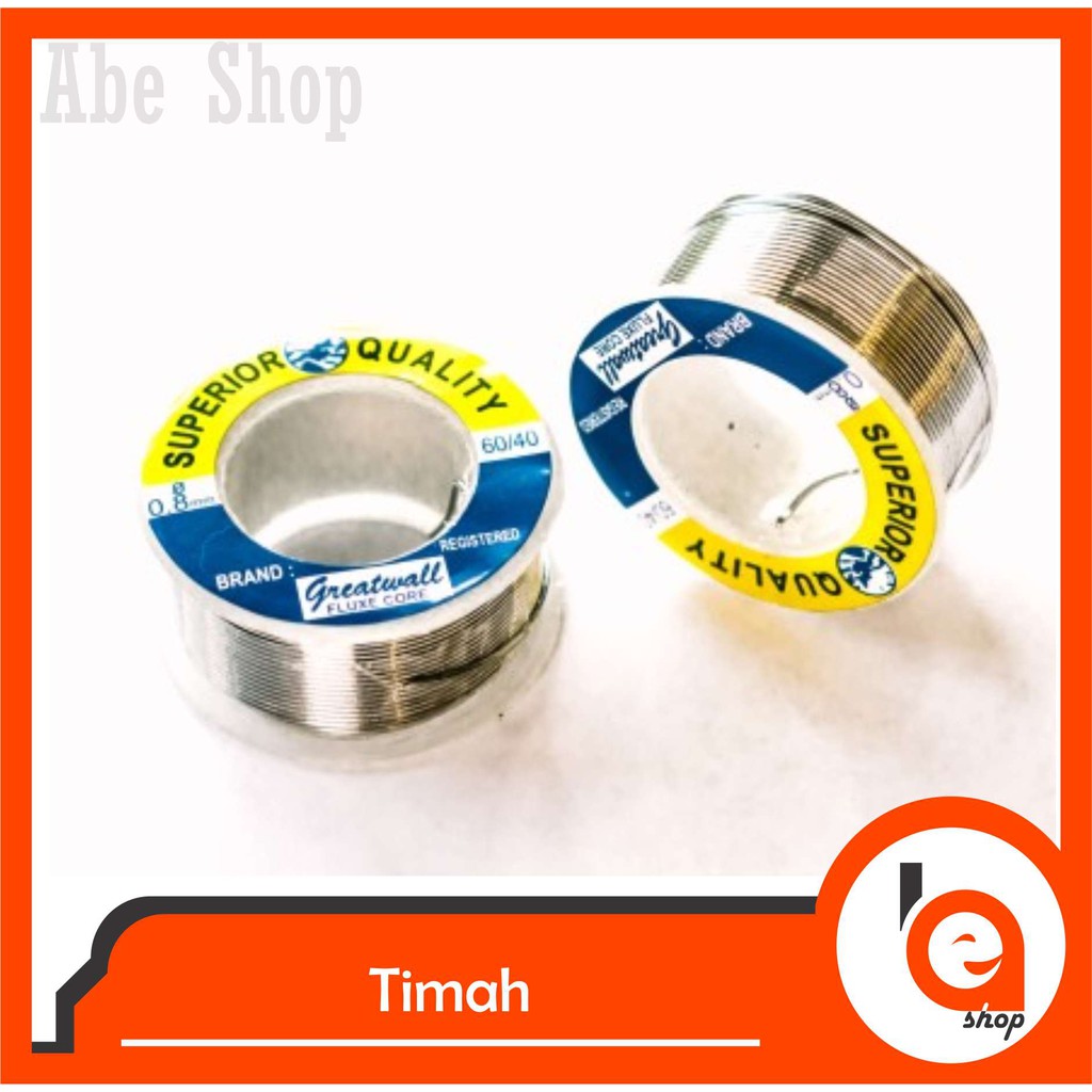 Jual Timah Solder dengan Tenol 0.8mm 0.8 mm 60/40 Tenol Elektronika ...