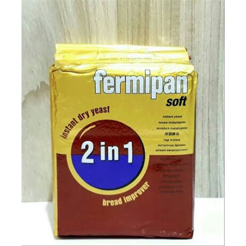Jual Fermipan Soft Instant Dry Yeast 2 in 1 (500g) | Shopee Indonesia