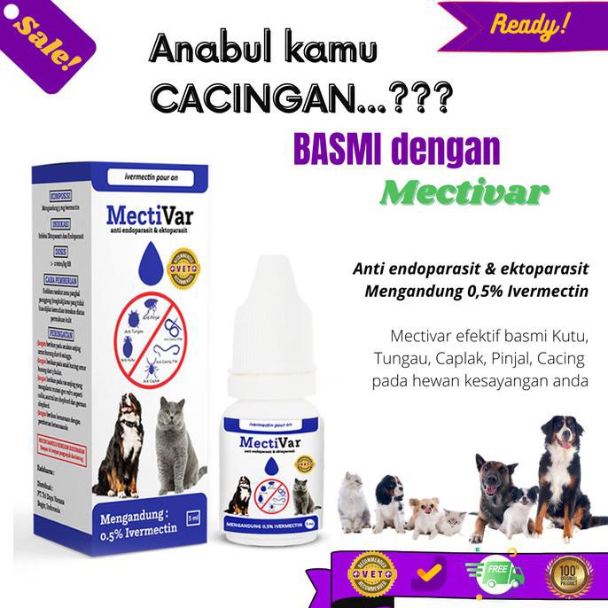Jual Terlengkap-Store Mectivar Obat Tetes Kutu Tungau Caplak Cacing ...