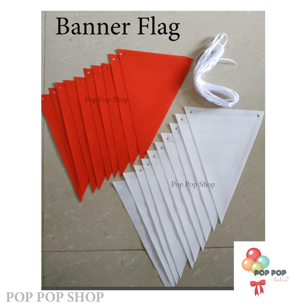 Jual Banner Flag Segitiga HUT RI / Bendera Merah Putih / Umbul2 Karnaval SET 17 Agustus | Shopee ...