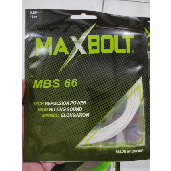 Jual [ORIGINAL]SENAR RAKET BADMINTON MAXBOLT MBS 66 / MAXBOLT 66 ...