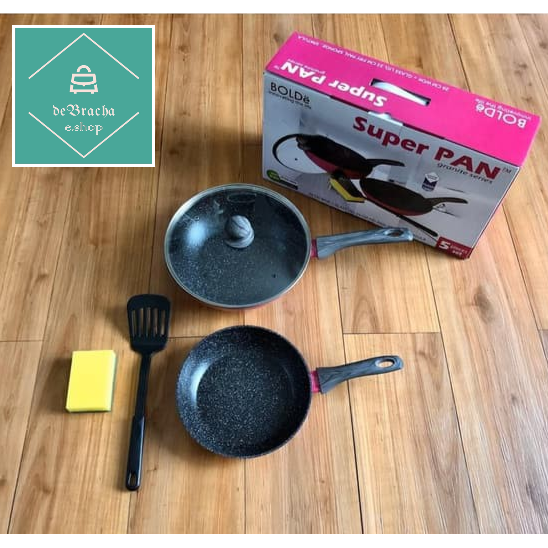 Jual Bolde Super Pan Set BLACK PINK 5 Pcs Superpan BlackPink Wajan ...