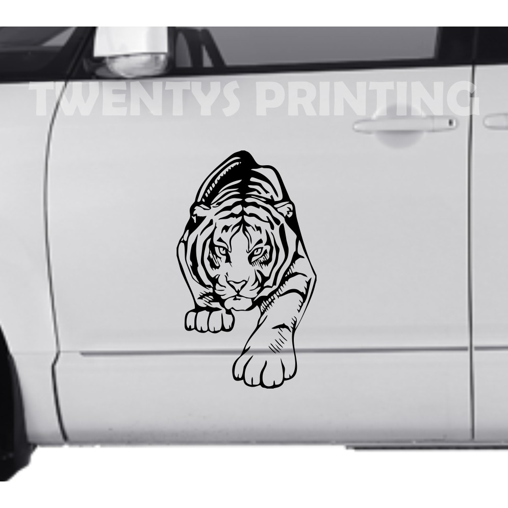 Jual STIKER MACAN SIAGA STIKER BODY MOBIL CUTTING STICKER | Shopee ...