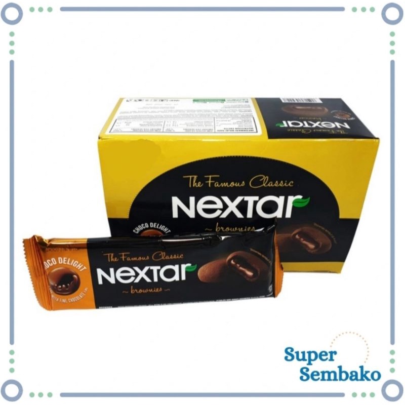 Jual SNACK BISKUIT KUE BROWNIS / BROWNIES COKLAT NEXTAR 42g PER BOX ISI ...