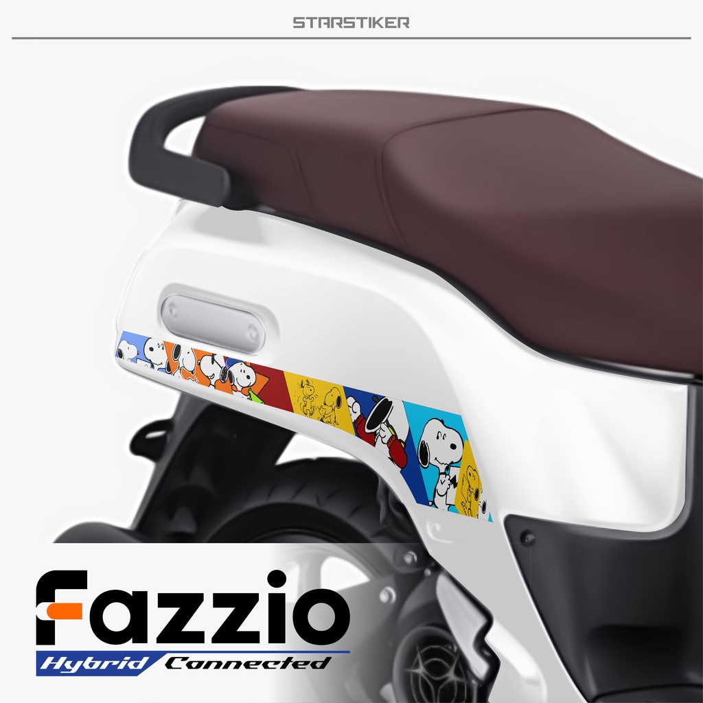 Jual SNP04 / STRIPING FAZZIO / LIST SIMPLE MOTIF SNOOPY / KARAKTER / STICKER / STIKER / SETIKER ...