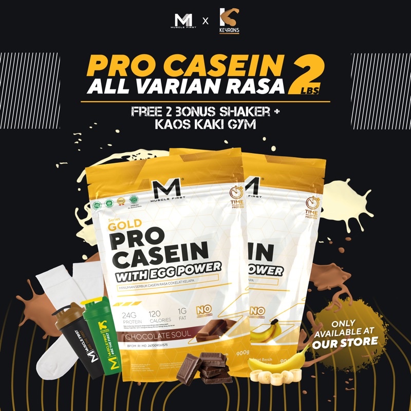 Jual MUSCLE FIRST GOLD PRO CASEIN 2 LBS M1 SLOW RELEASE WHEY PROTEIN ...
