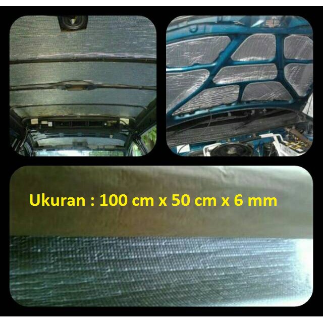 Jual Peredam Kap Mobil Ukuran : 50 Cm x 100 Cm x 6 mm | Shopee Indonesia