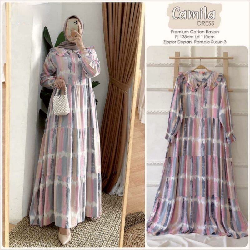 Jual Gamis Rayon Homey Dress Terlaris banyak motif / Gamis Muslim Syari ...