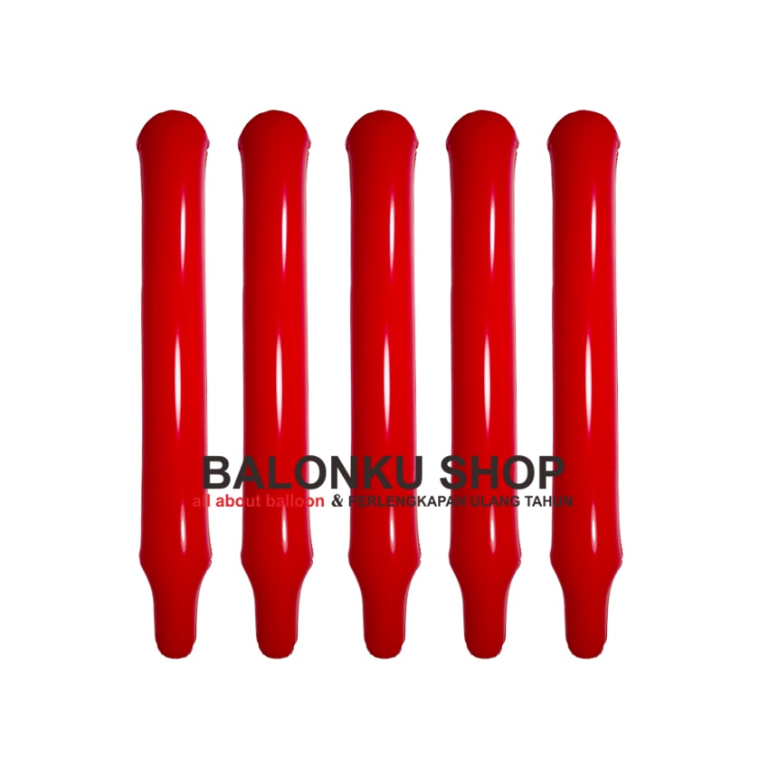 Jual Balon Tepuk Merah / Balon Supporter / Balon Suporter Polos ...