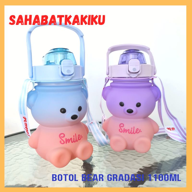 Jual Botol Minum Bear Gradasi 1100 ML / Botol Minum Gemoy Motif Beruang ... Jual Botol Minum Bear Gradasi 1100 ML / Botol Minum Gemoy Motif Beruang ...