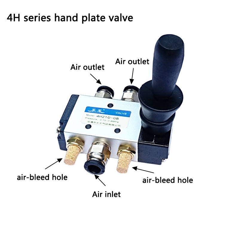 Jual Pneumatic switch manual valve 4H210-08 hand plate reversing mechanical valve cylinder valve ...