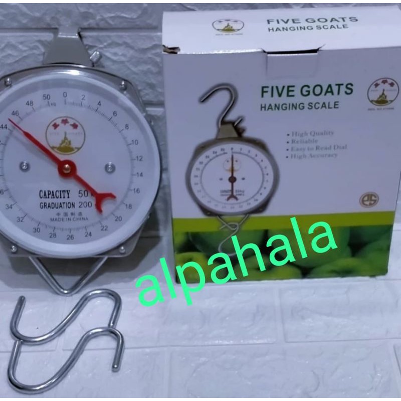 Jual Timbangan Gantung Five Goats Hanging scale 100kg | Shopee Indonesia