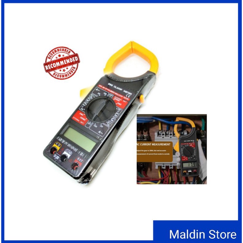 Jual Alat Ukur Arus Listrik Tang Ampere Digital Clamp DT-226 Multimeter ...
