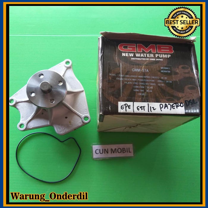 Jual Water pump Mitsubishi Pajero diesel- Strada L200 2800cc GMB GWM ...