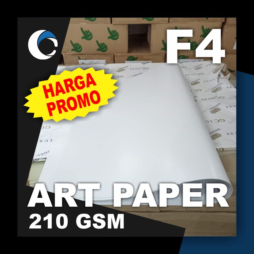 Jual KERTAS ART PAPER / ART CARTON 210 GSM Uk [ F4 / POLIO ] 21.5 cm X ...