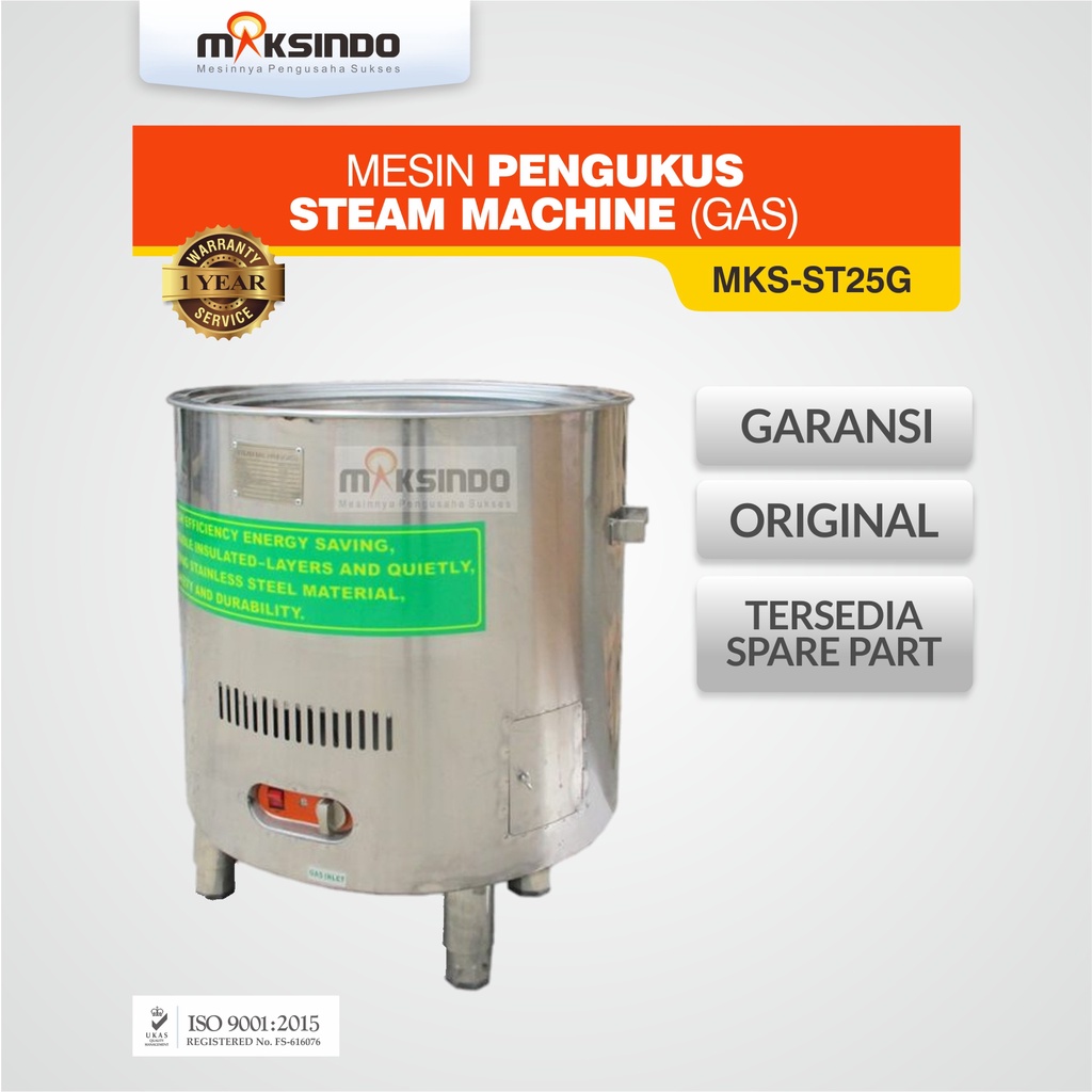 Jual Mesin Pengukus Steam Machine Gas MKS-ST25G | Shopee Indonesia