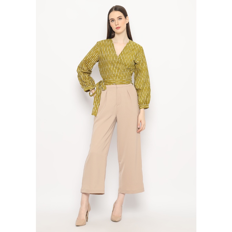 Jual Kichi Batik Setelan Alisha Olive Hazel Sand | Shopee Indonesia